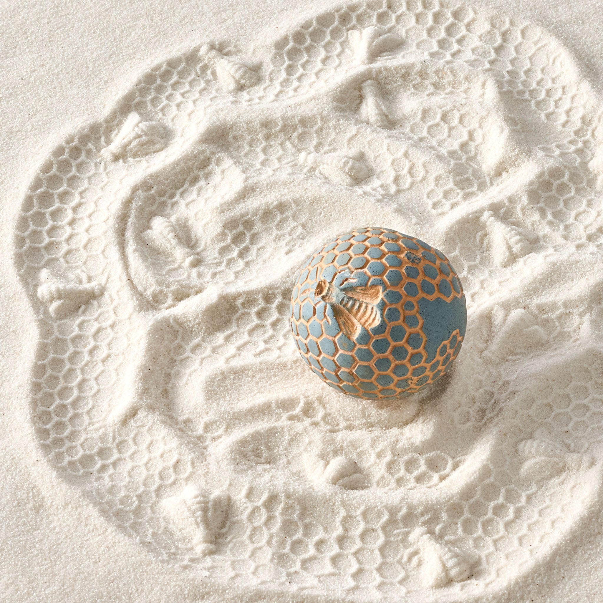 Small Textured Cement Sand Sphere for Sand Play | Bees Design Olander ...