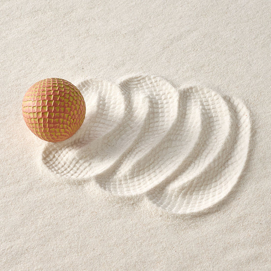Snake | Sand Sphere | Blue/Lemon Yellow – Olander Earthworks