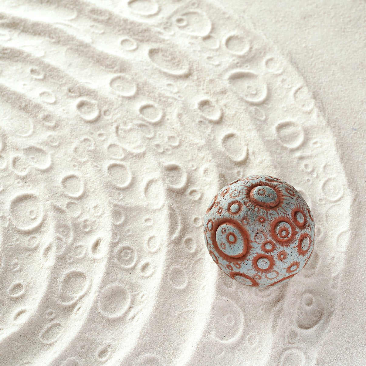 Handmade Craters Sphere | Unique Zen Garden Accessory Olander Earthwor ...