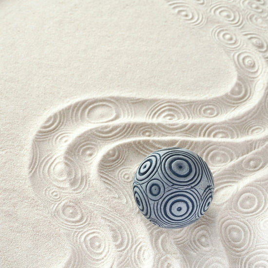 Textured Sand Patterning Sphere | Ripples Design Olander Earthworks