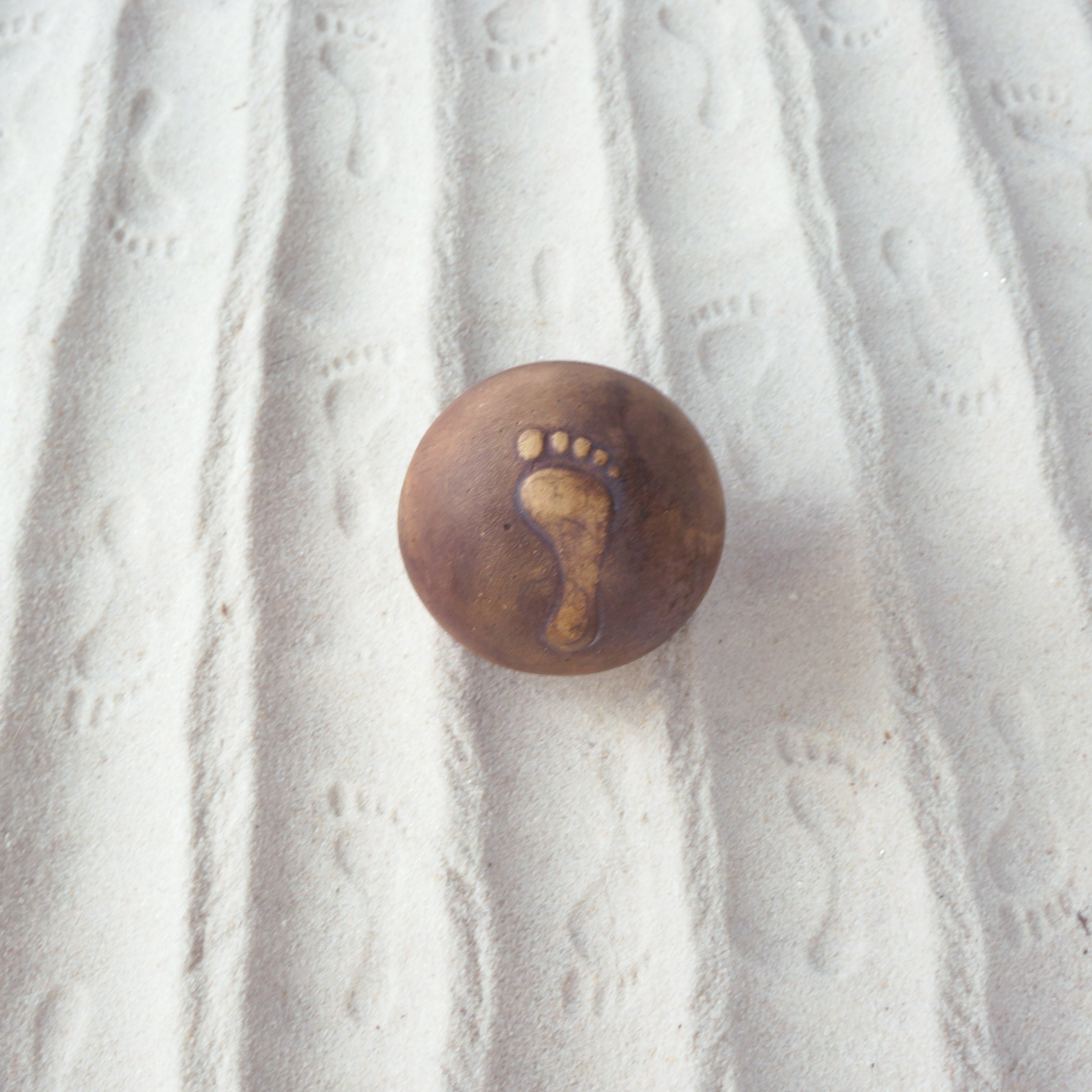 Sand Pattern Orb | Footprints Sphere | Original Design Olander Earthwo ...